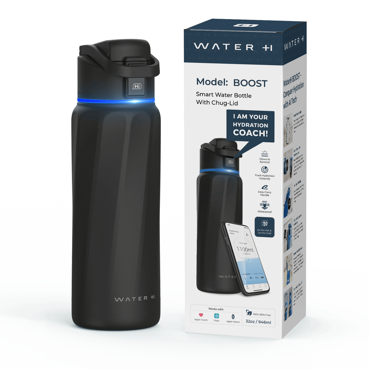 WaterH Smart Water Bottle - Hydration Made Easy – WaterH™