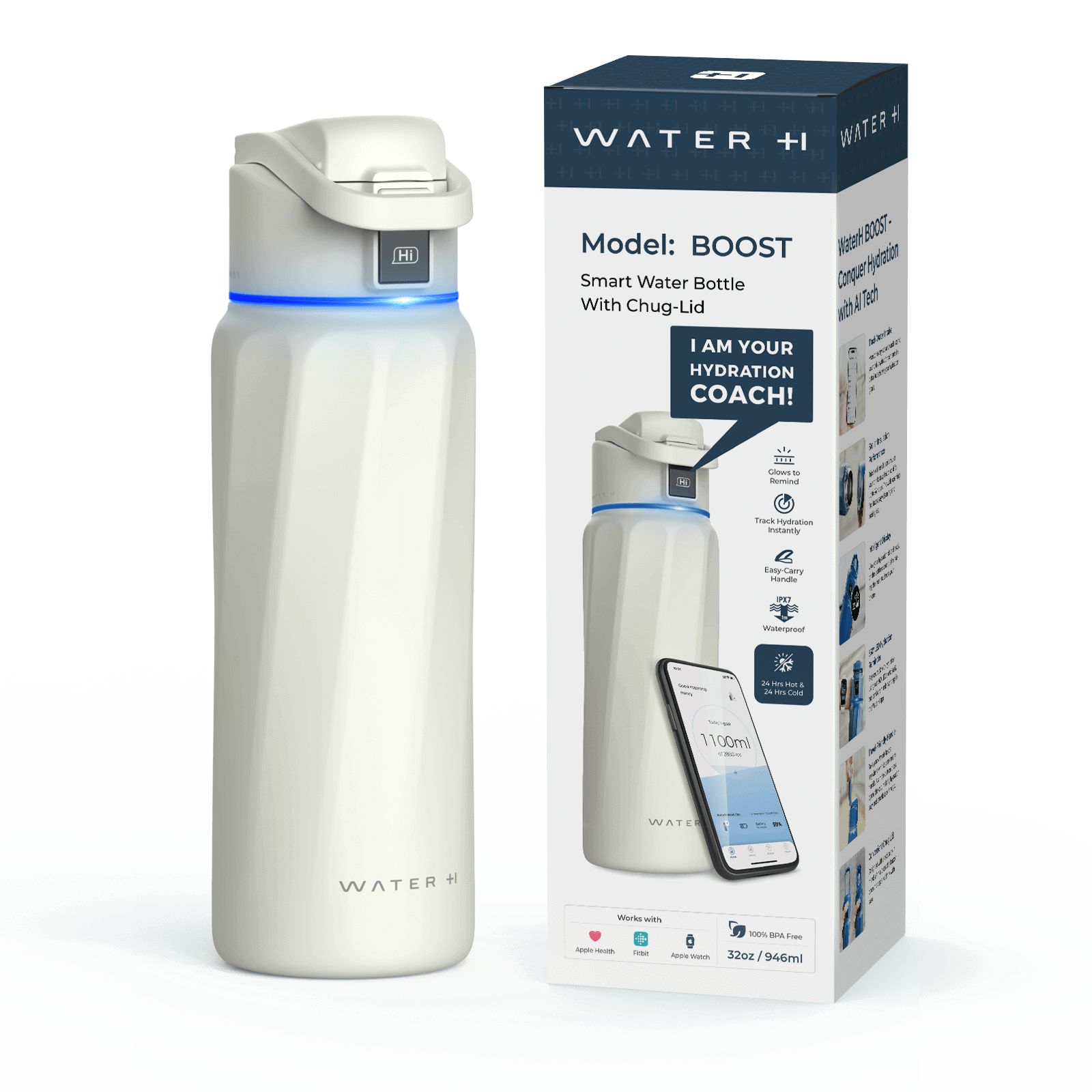 WaterH Smart Water Bottle - Hydration Made Easy – WaterH™