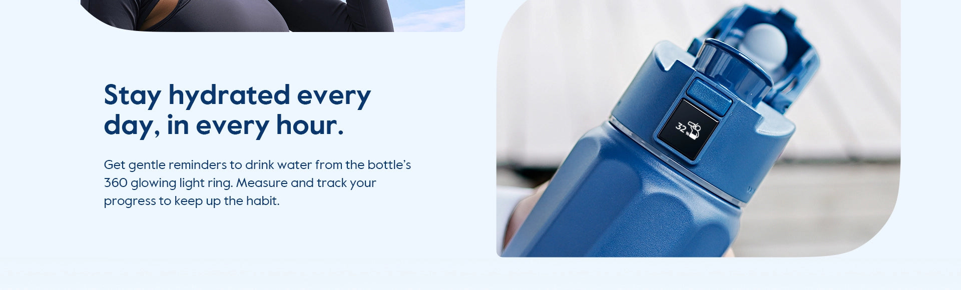 WaterH® Smart Water Bottle - Hydration Made Easy