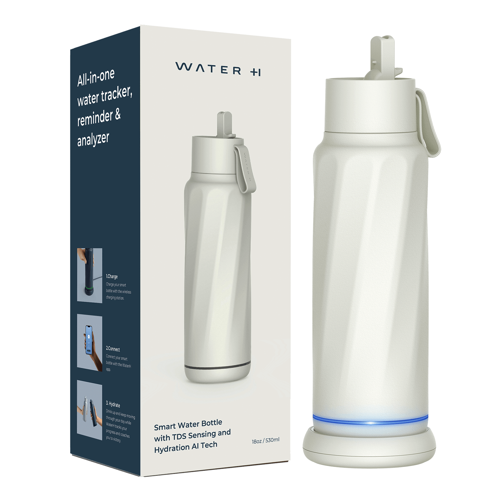 WaterH VITA Smart Water Bottle - Hydration Tracker, Reminder, Analyzer ...